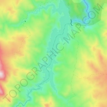 Топографическая карта Cheesman Lake, высота, рельеф