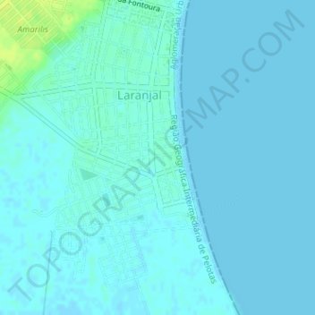 Топографическая карта Valverde, высота, рельеф